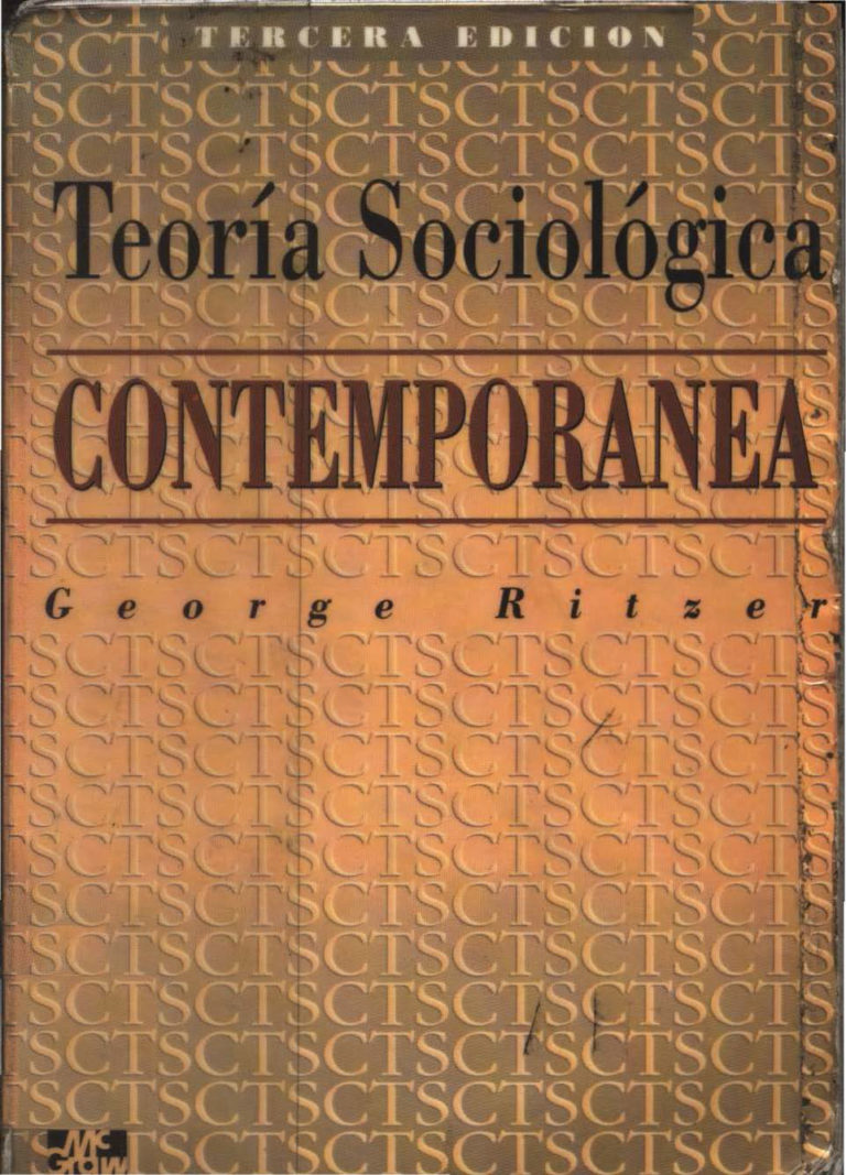 Teoría Sociológica Contemporánea George Ritzer
